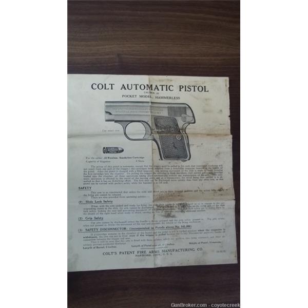 COLT COLT AUTOMATIC CALIBER 25 New and Used Price, Value, & Trends 2024