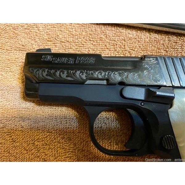 SIG SAUER P238 ENGRAVED WHITE PEARL New and Used Price, Value, & Trends ...