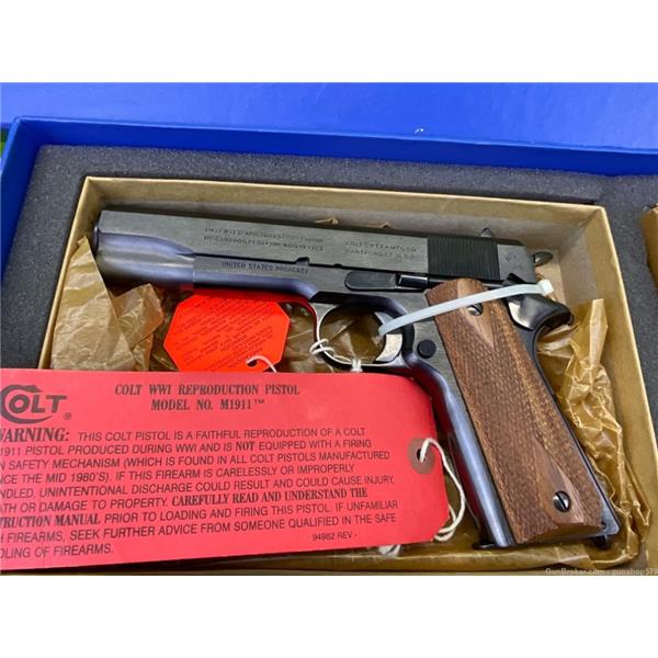 COLT 1911 WORLD WAR I New and Used Price, Value, & Trends 2024