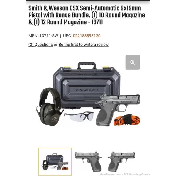 SMITH AND WESSON CSX New and Used Price, Value, & Trends 2024