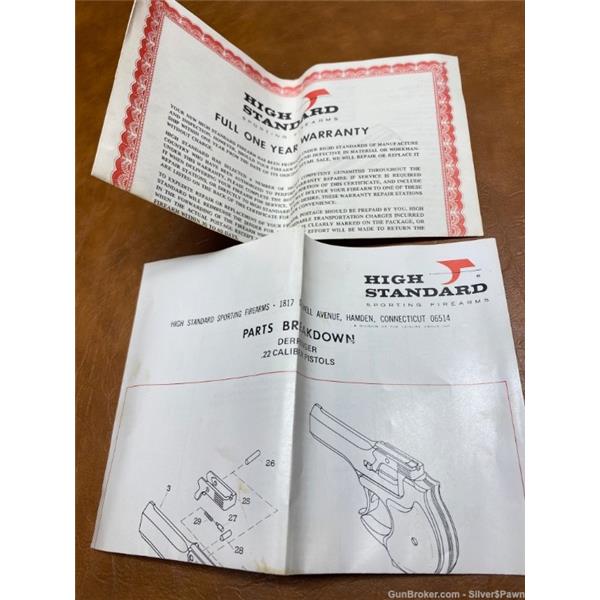 HIGH STANDARD 22 DERRINGER New and Used Price, Value, & Trends 2024
