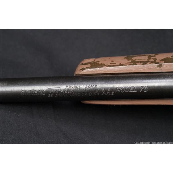 STEVENS MODEL 73 BOLT ACTION RIFLE STEVENS MODEL 73 BOLT ACTION RIFLE ...
